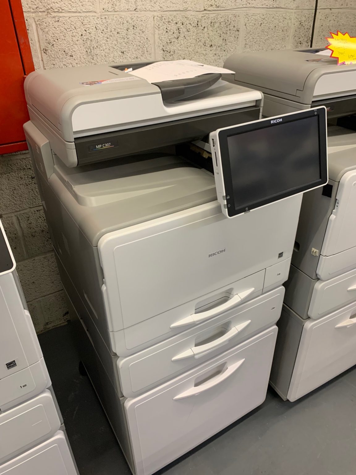 Multifonction Ricoh MPC307SPF avec 2. Bac - Occasion