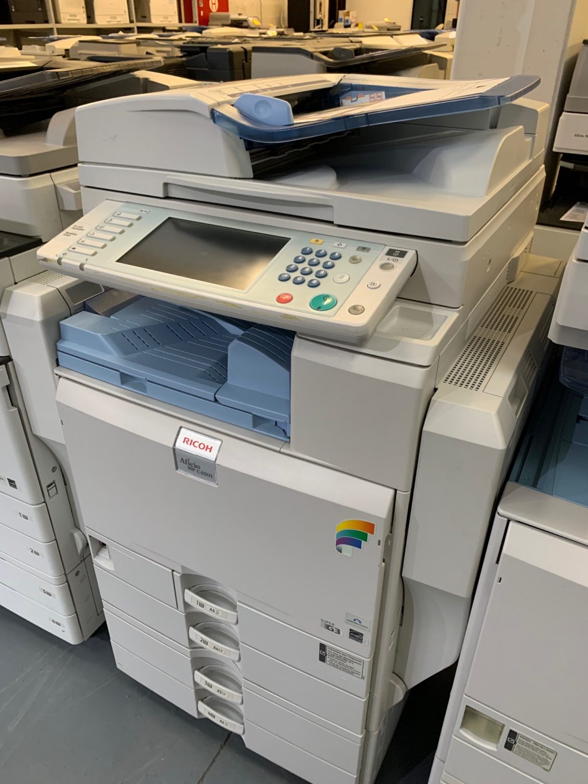 Multifonction Ricoh Aficio MPC4501 Couleur NEW Copieur